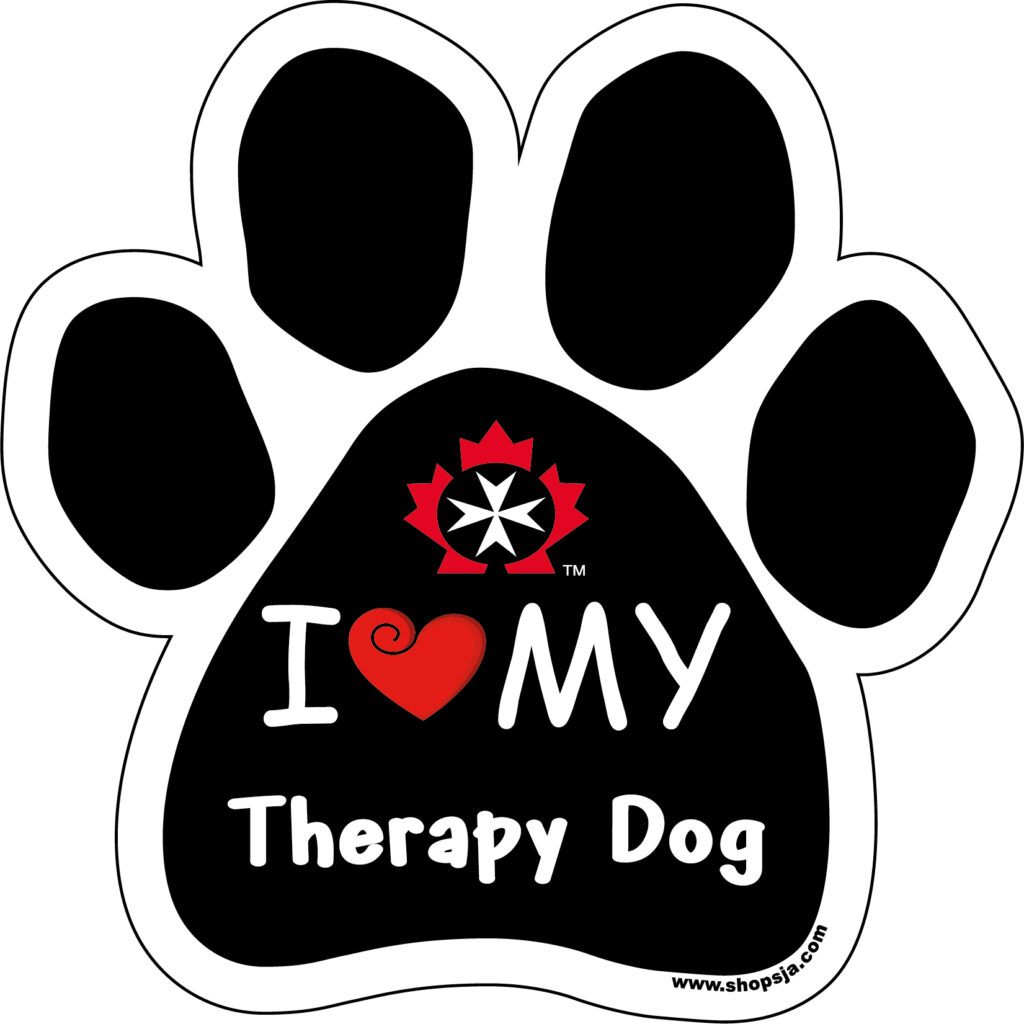 Large Therapy Dog Decal